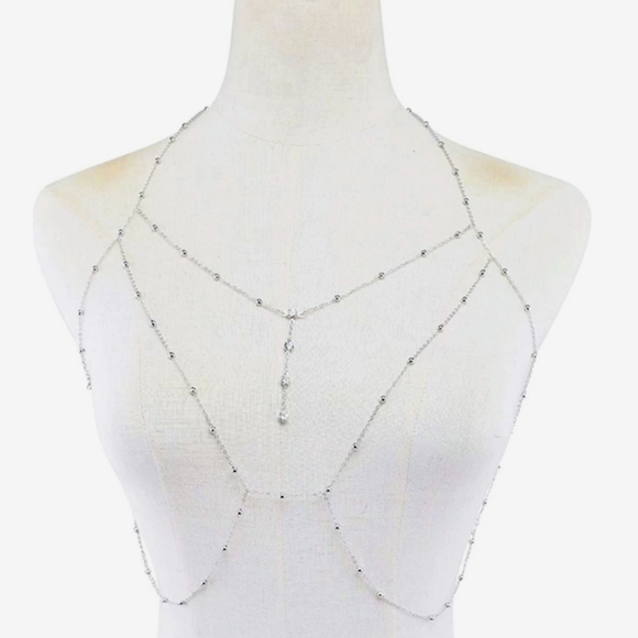 Jewelry | Metal Ladies Body Chain Sexy Style Hollow Breast Chain Body ...